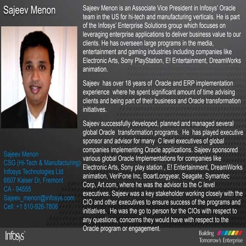 Sajeev Menon | PPTX