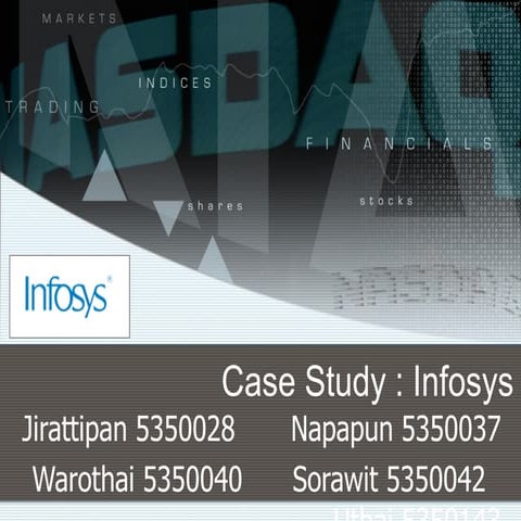 Financial Case Study : Infosys | PPT