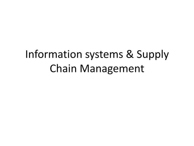 Retail Management Information System | PPTX