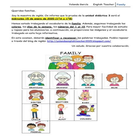 Info unit 3 family | PDF