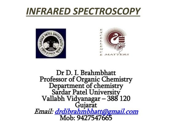Various factor affecting vibrational frequency in IR spectroscopy. | DOCX | Chemistry | Science