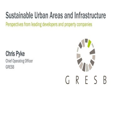 GRESB Sustainable Urban Areas and Infrastructure | PDF