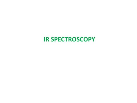 Factors affecting IR absorption frequency | PPTX | Chemistry | Science
