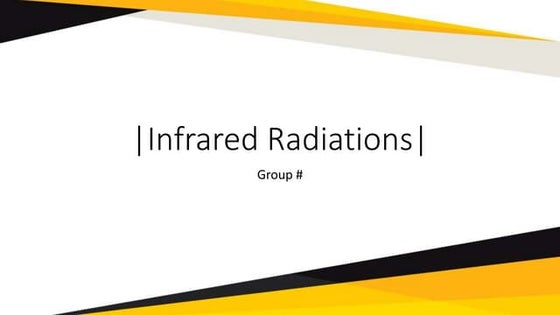 INFRARED RADIATION | PPT