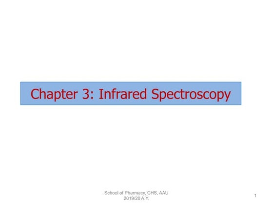 Introduction and Principle of IR spectroscopy | PPT
