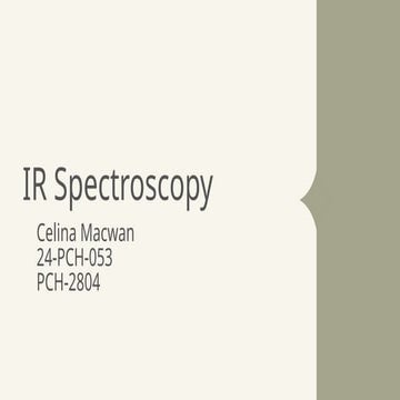 Infrared Spectroscopy an overview of an ir..pptx