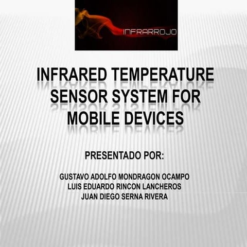 Infrared temperature sensor system for mobile devices | PPTX