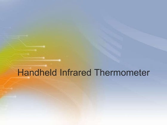 Infrared Thermometer NIT 185 | PDF