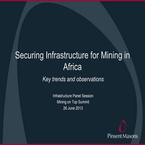 Infrastructure and Mining in Africa | PPTX