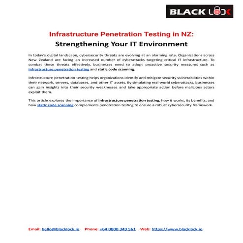 Infrastructure Penetration Testing in NZ_ Strengthening Your IT ...