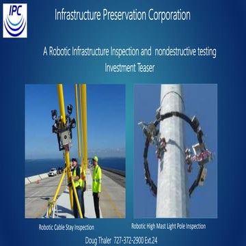 Infrastructure preservation robotic infrastructure technology teaser | PPTX