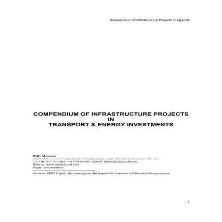 Infrastructure projects 2013 | PDF