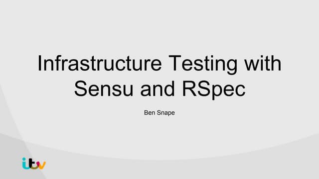 Infrastructure Testing With Sensu And Rspec Ppt 5062