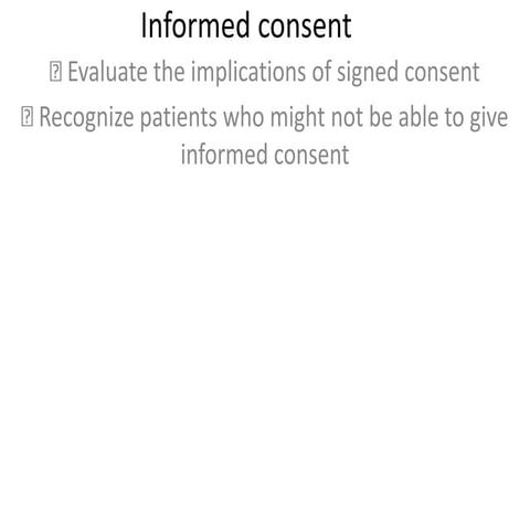 Informed consent | PPTX