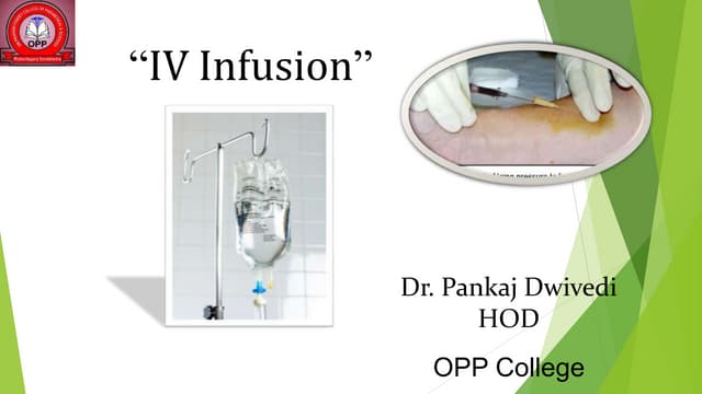 Iv infusion ppt | PPTX