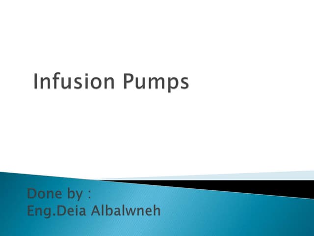 Infusion Pump | PPTX