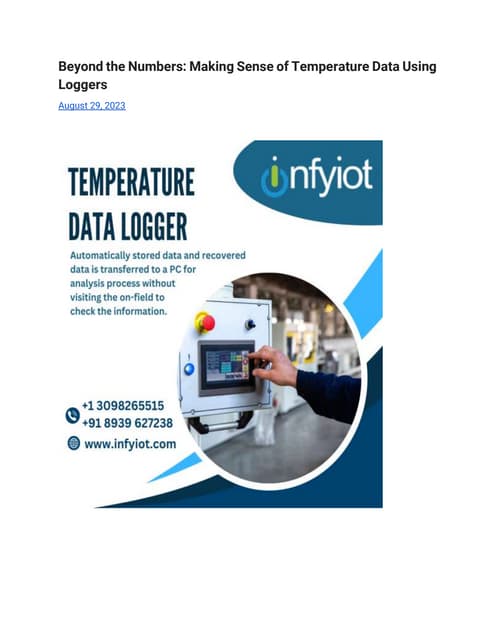 Purpose and Functions of Temperature Data Logger — What You Need to ...