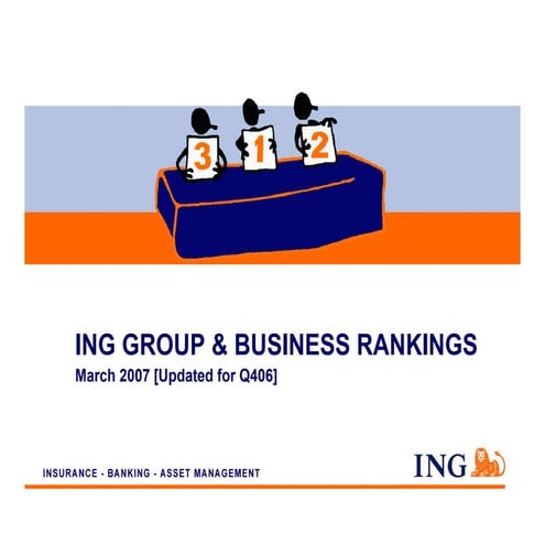 ING Group Business Rankings April 2007 | PDF