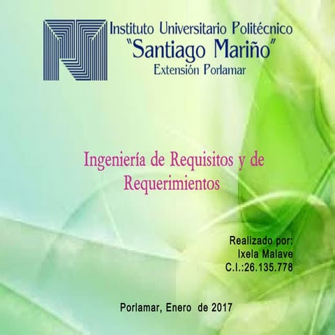 Ingenieria de requerimiento | PPT