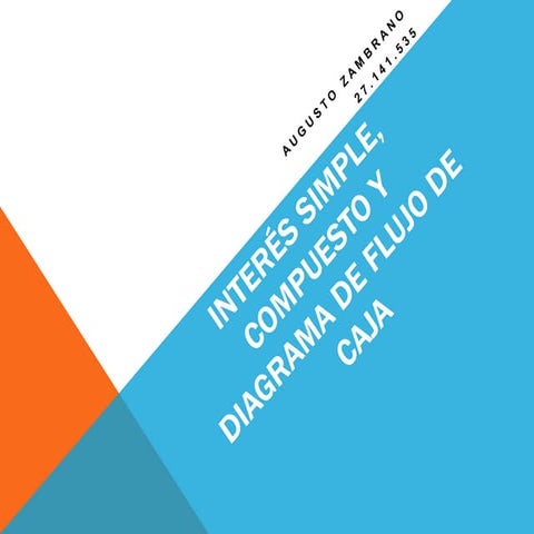 TASA DE INTERES, TASA EQUIVALENTE Y DIAGRAMA DE FLUJO | PPTX