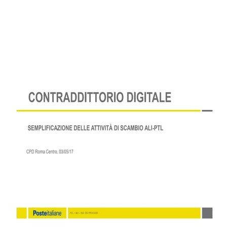 Ingegnerizzazione scambio ali ptl modello-operativo | PDF