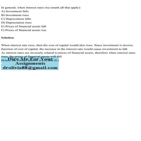 In general, when interest rates rise (mark all that apply)A) Inve.pdf