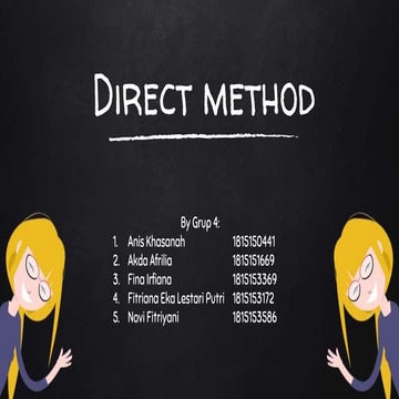 Direct Method | PPTX