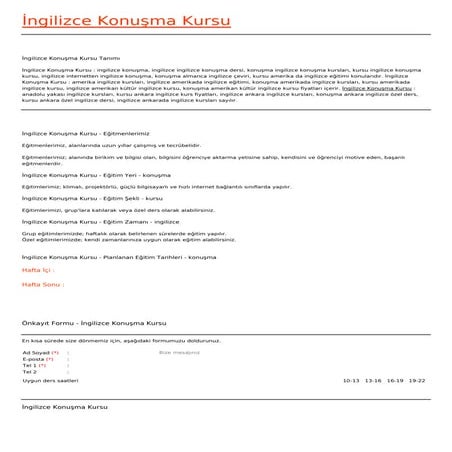 Ingilizce konusma-kursu | PDF