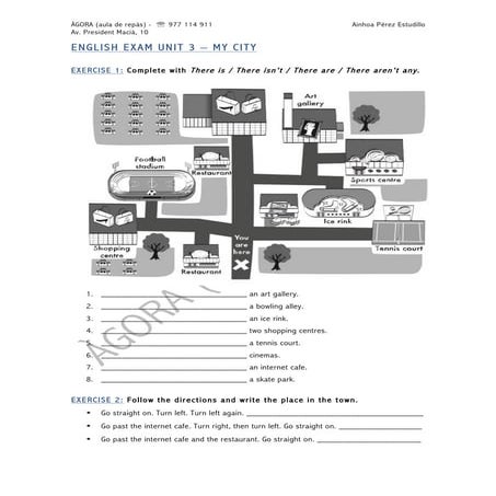 English - My city | PDF