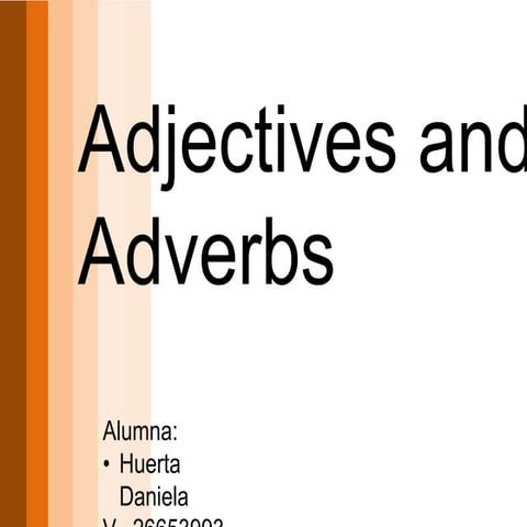 Adjectives and Adverbs | PPT