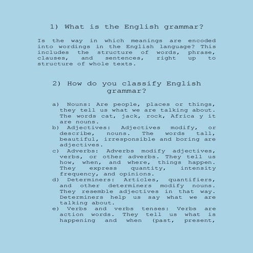 The English Gammar | DOCX