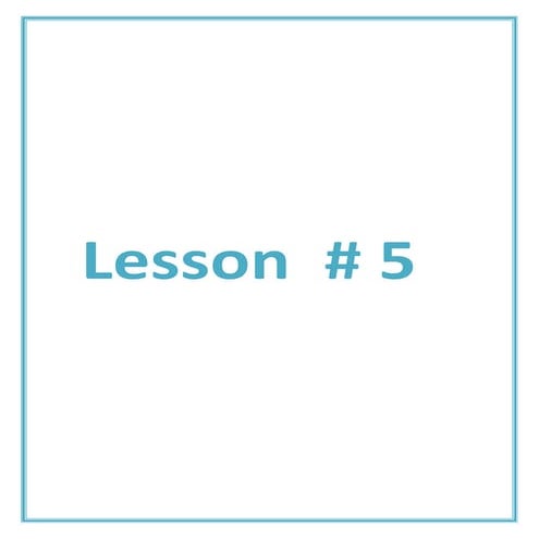 Ingles leccion 5 y 8 | DOCX