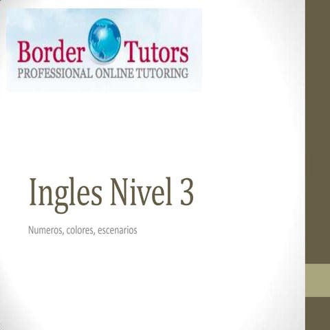 Ingles nivel 3 | PPTX