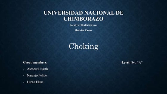 Choking | PPT