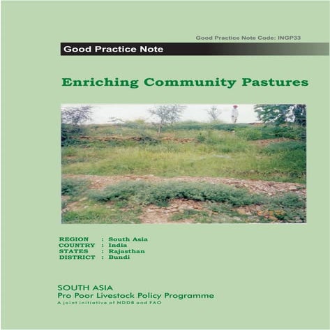 Enriching Community Pastures - Villagers of Gudha Gokulpura in Bundi ...