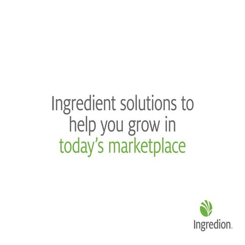 Innovative Ingredient Solutions in Dressings, Marinades and Sauces | PDF