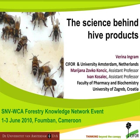 Science in the hive - apiculture products | PDF