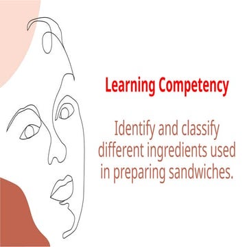 INGREDIENTS USED IN PREPARING SANDWICHES | PPTX