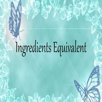 Ingredients-Equivalent-Q2.pptx and notes on substitution of ingredients ...
