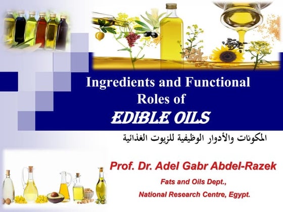 Application of functional lipids in food products | PPT