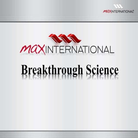 Ingredients of max gxl | PPTX