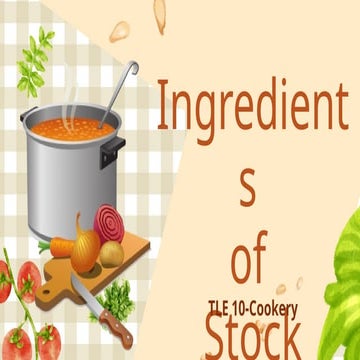 Stock and its common ingredients .pptx