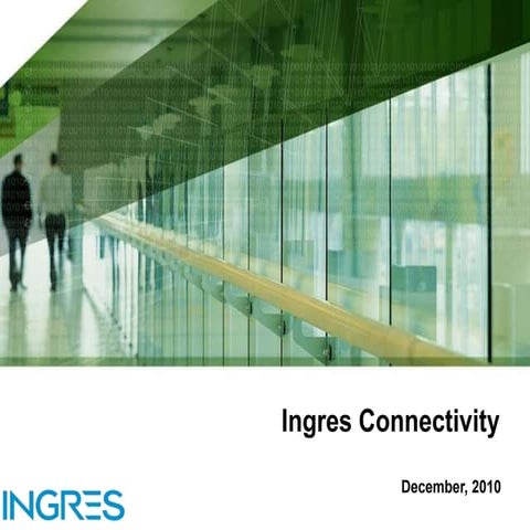 Ingres connectivity | PPTX