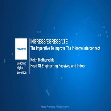 Ingress/egress/LTE | PPTX