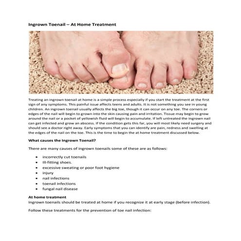 Ingrown toenail | PDF