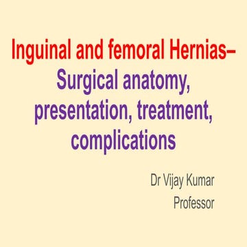 Pathophysiology of inguinal hernia | DOC