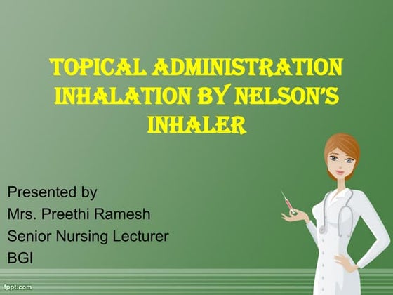 steam inhalation ppt | PPT
