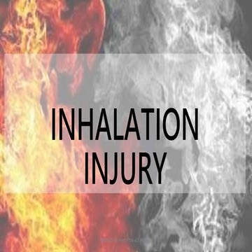 INHALATION-INJURY nursing lesson to prevent complications | PPTX