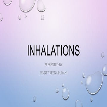 Inhalations | PPTX