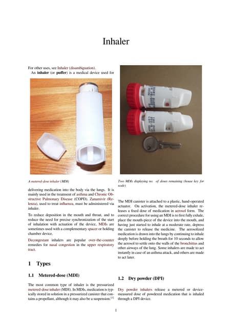 Nebulizer Therapy in Spontaneous Breathing Patients PI | PPT